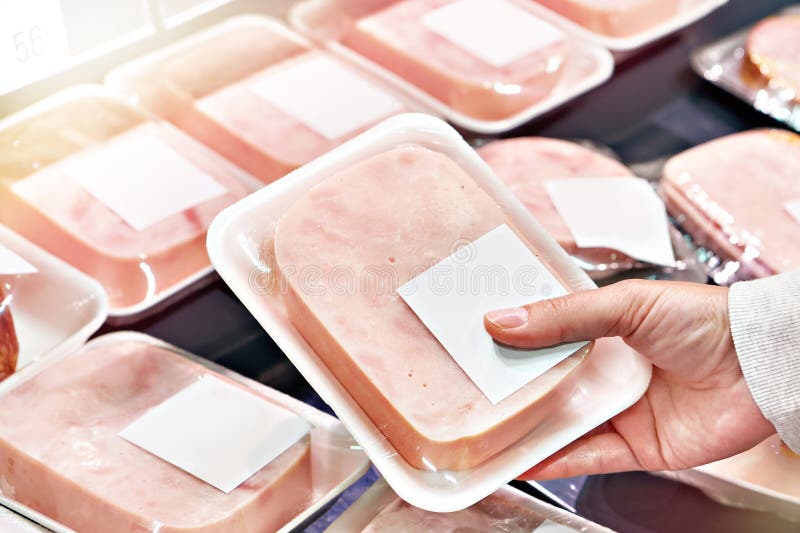 Hands with ham stock photo. Image of ingredient, market - 286674870