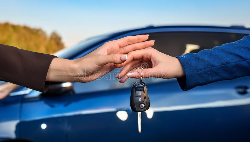 Hands Handing Over Car Keys, AI Generated Stock Illustration ...