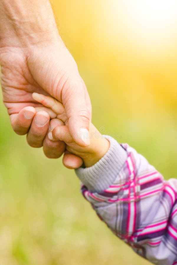 Hands Happy Parents and Child Outdoors in the Park Stock Image - Image ...