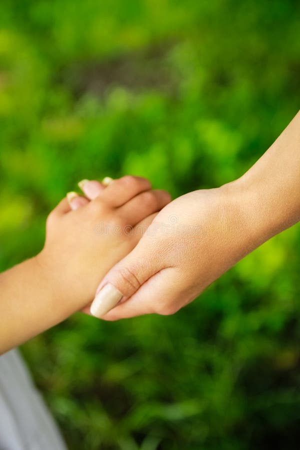 Hands Happy Parents and Child Outdoors in the Park Stock Photo - Image ...