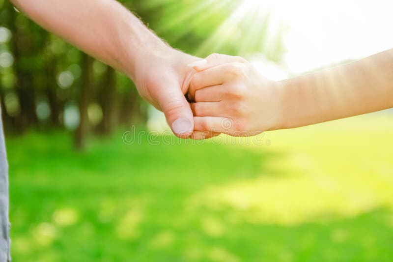 Hands Happy Parents and Child Outdoors in the Park Stock Photo - Image ...