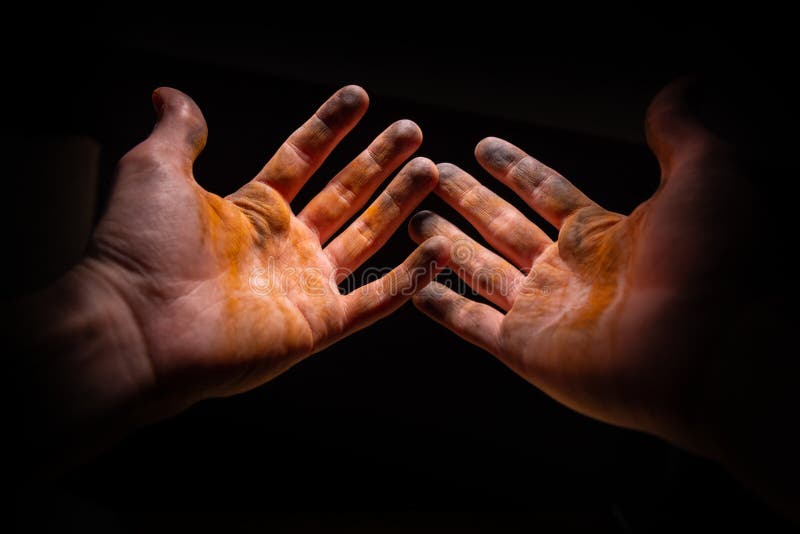 Hard Working Man with Hands Stock Image - Image of industry, bolt: 21490111