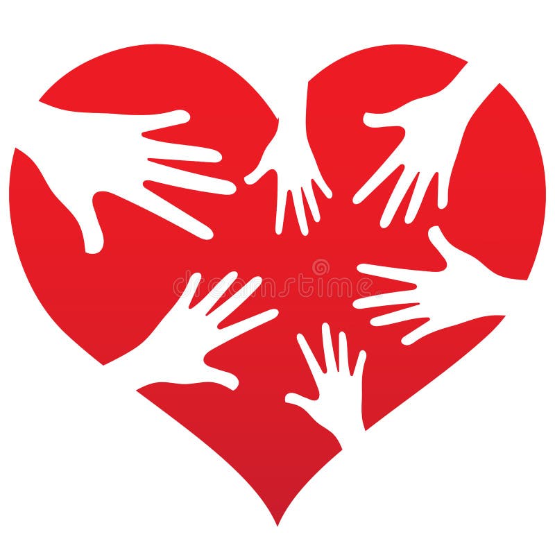 Helping heart stock vector. Illustration of friendship - 75036972