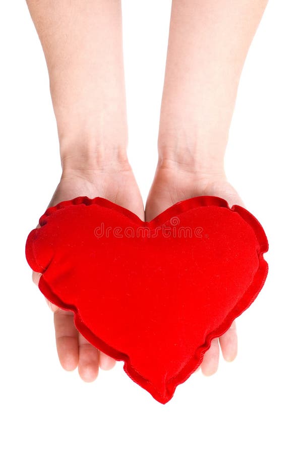 Hands with heart stock image. Image of white, symbolism - 8080727