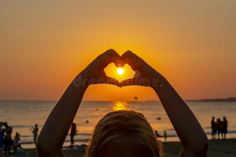 Heart Symbol Silhouette Girl Inside Illust Stock Photos - Free ...