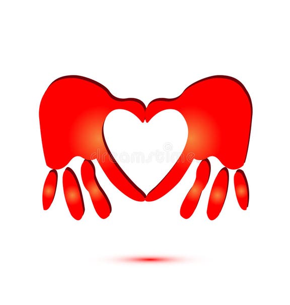 Teamwork Hands Heart Shape Logo Stock Illustrations – 774 Teamwork ...