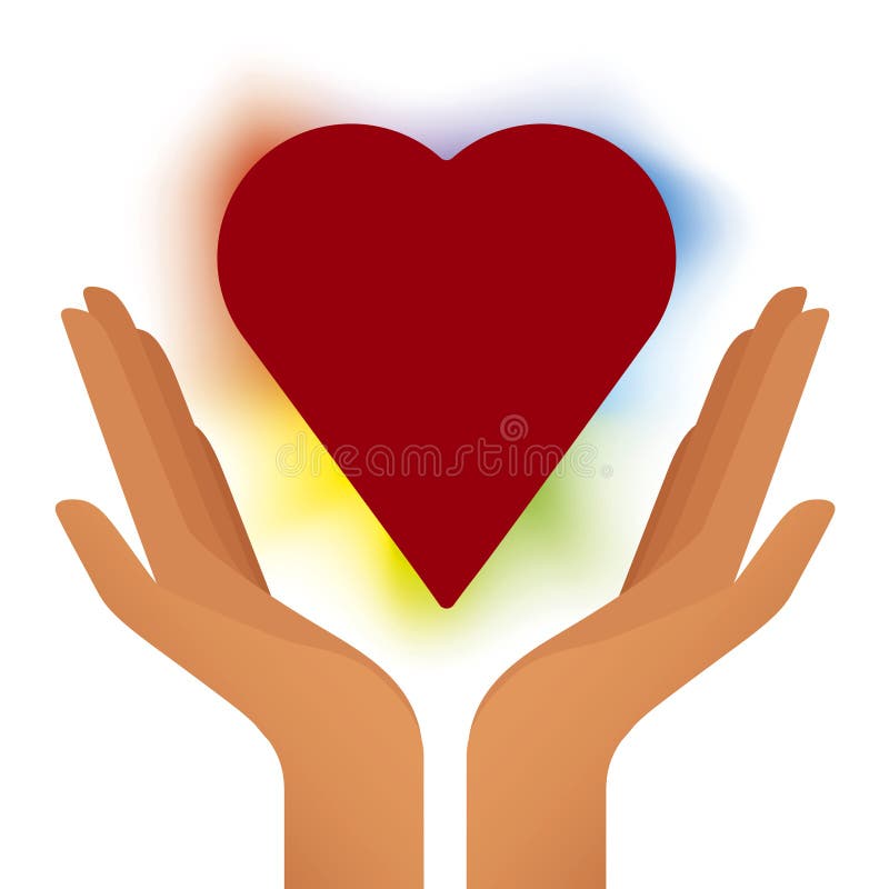 Heart hand stock vector. Illustration of card, desire - 18228245