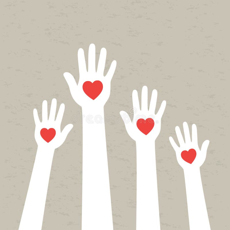 Hands in heart stock vector. Illustration of gesture - 79803692