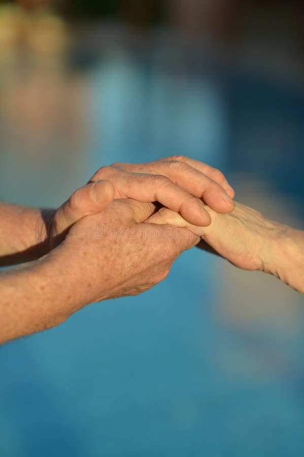 Hands held together stock photo. Image of person, pensioner - 40159098