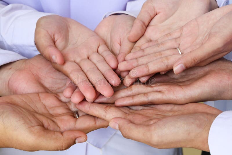 Hands are held together. stock photo. Image of help, competitive - 73717410