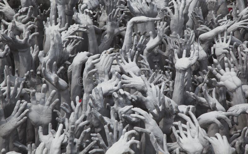 Hands from Hell stock image. Image of concrete, hell - 23121169