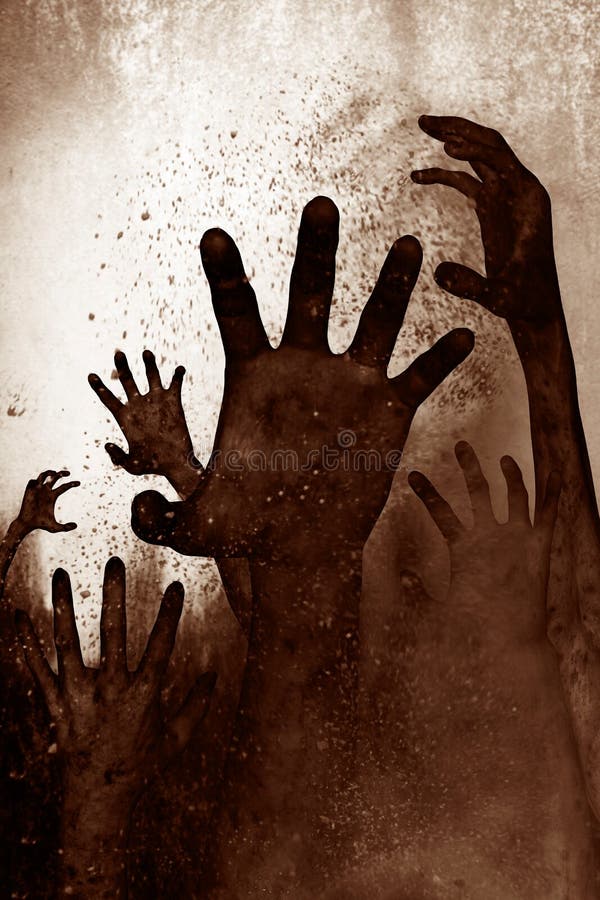 Hands from Hell stock illustration. Illustration of horror - 97614092