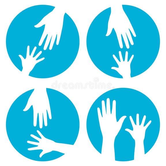 Hands Together Icon Blue Stock Illustrations – 2,092 Hands Together ...