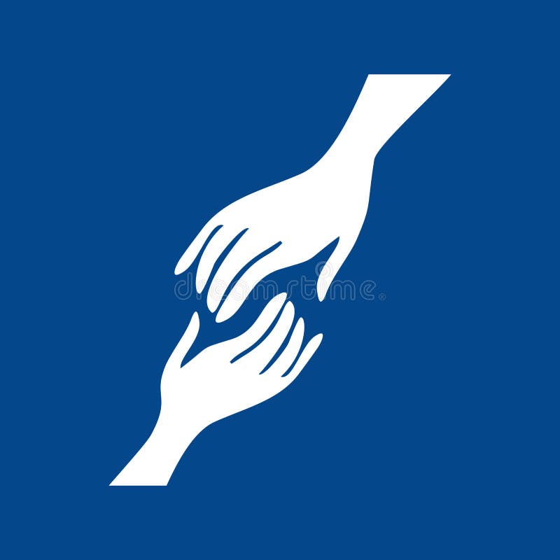 Hands of help and rescue. stock vector. Illustration of crucifixion ...