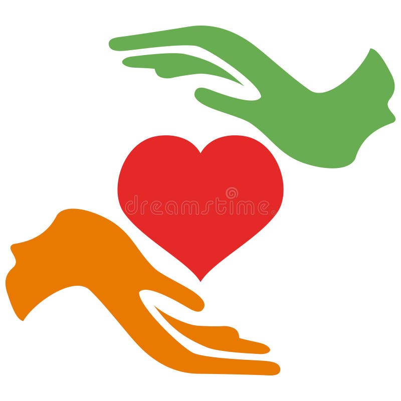 Helping heart stock vector. Illustration of friendship - 75036972