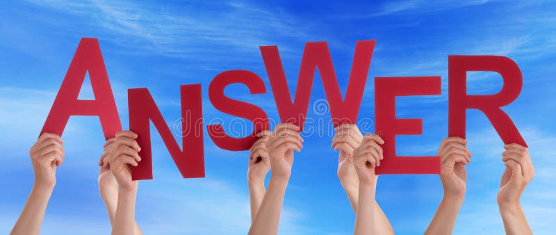 Man Holding the Answer To All Stock Image - Image of guess, show: 22957503