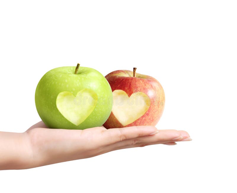 Hands holding apple stock image. Image of hand, healthy - 39296883