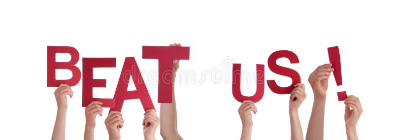 Hands Holding Beat Us stock illustration. Illustration of forceful ...