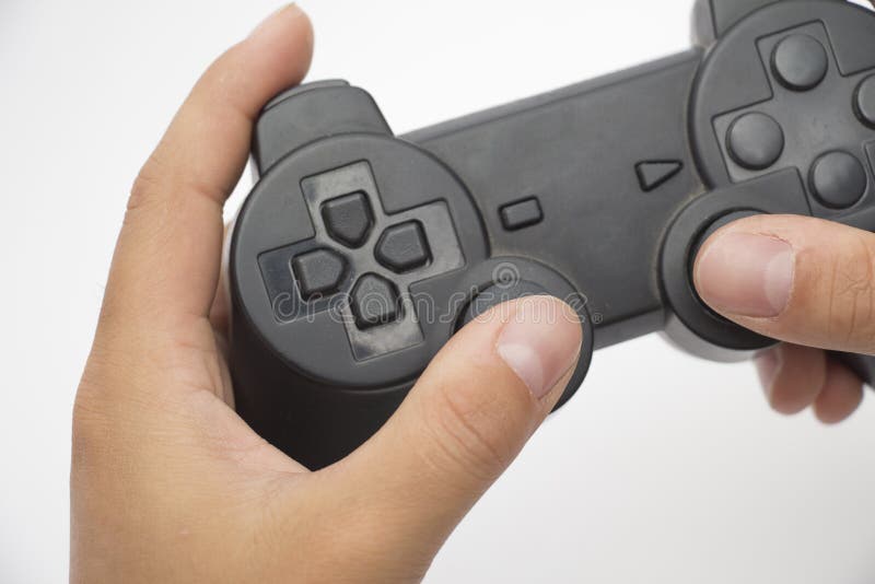 Hands holding a gamepad stock image. Image of hand, buttons - 98873209