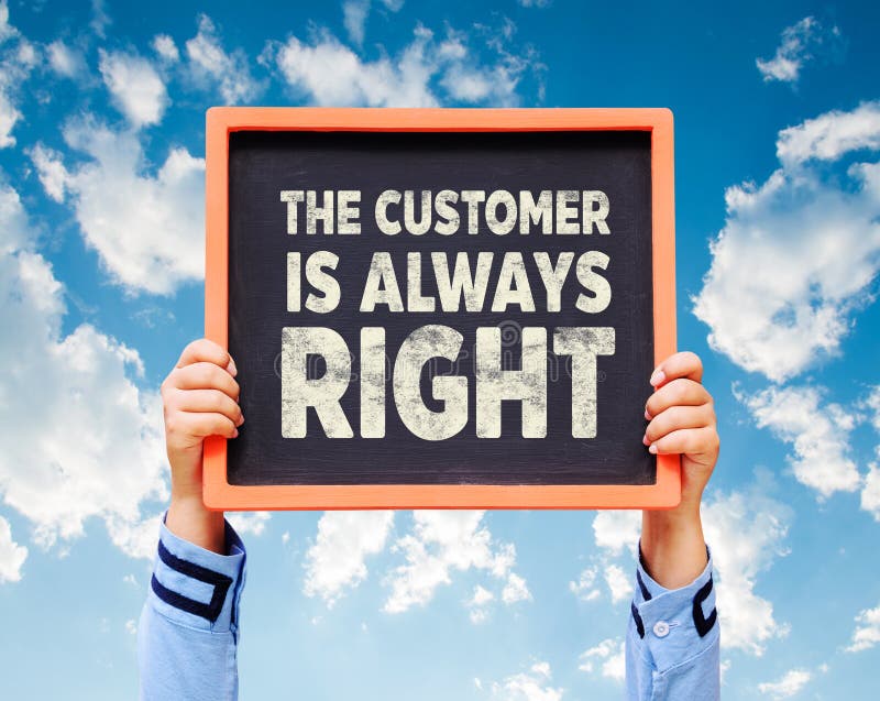 Hands Holding Blackboard Word Customer Ri Stock Photos - Free & Royalty ...