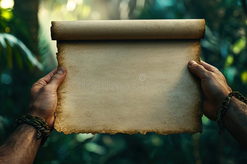 Hands Holding Old Worn Paper Scroll Stock Photos - Free & Royalty-Free ...