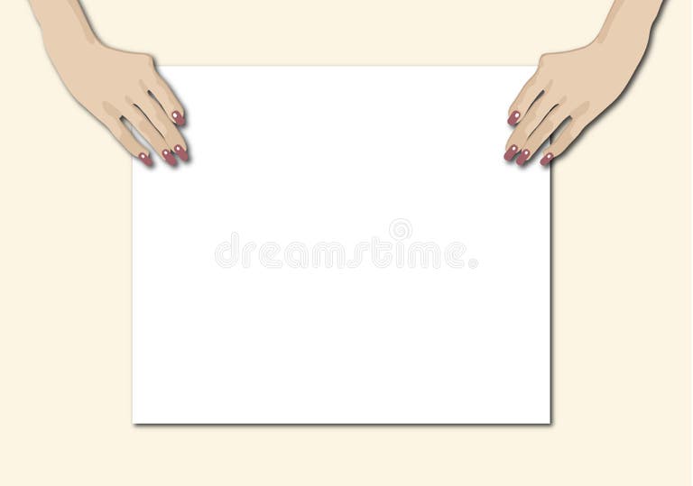 Blank White Female Hands Stock Illustrations – 3,245 Blank White Female ...