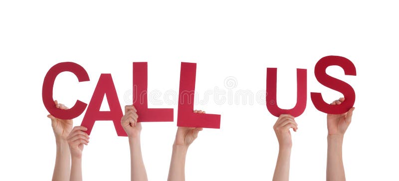 Hands Holding Call Us stock photo. Image of reminder - 38948100