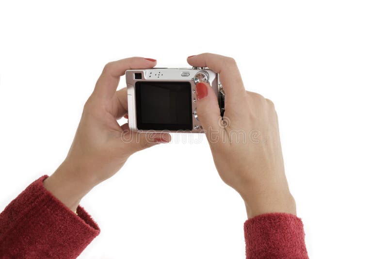 Hands holding camera stock image. Image of creativity - 3910959