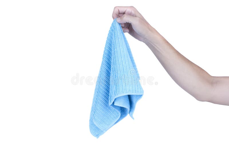 Old Dirty Rag Isolated on White Background. Cleaning Rag Stock Image ...