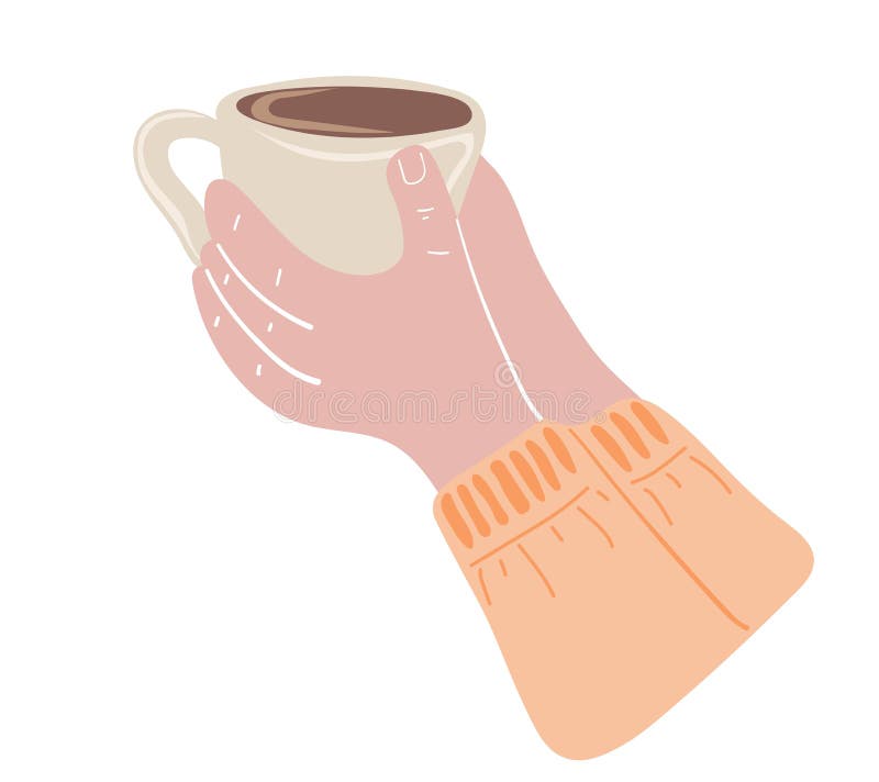 Hands Holding Cup of Coffee. Coffee Lover, Coffee Break Concept Stock ...
