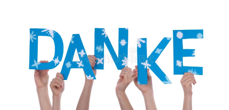 Hands Holding Danke stock image. Image of character, hold - 34878275