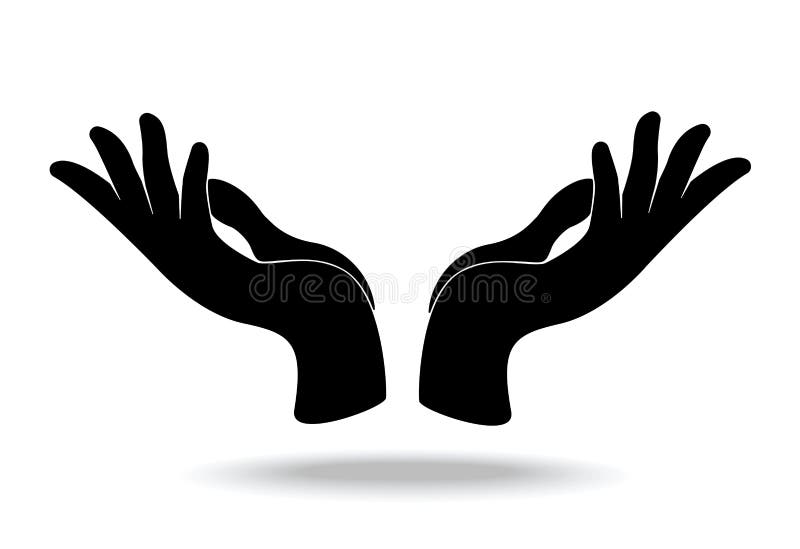 Hands Holding Design Vector, Hands Pray Logo Stock Vector ...
