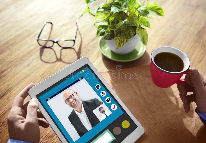Hands Holding Digital Tablets People Communication Stock Photo - Image ...