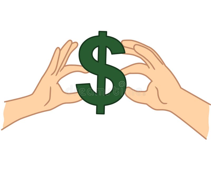 Hands Holding Dollar Sign Stock Illustrations – 1,415 Hands Holding ...