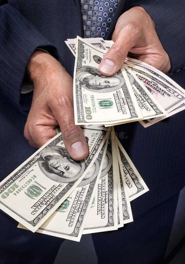 Hand Money Dollars Business Stock Image - Image of american, conceptual ...