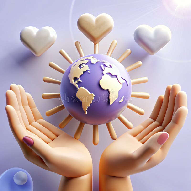Earth Surrounded Hands White Background Stock Photos - Free & Royalty ...