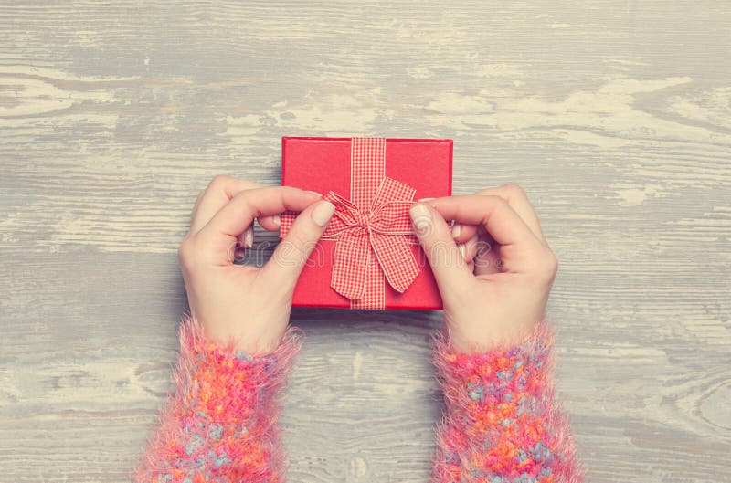 Hands holding gift stock photo. Image of hold, present - 46348176