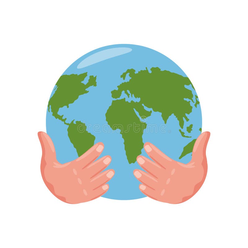Hands Holding Globe Cartoon Stock Vector - Illustration of human, hope ...