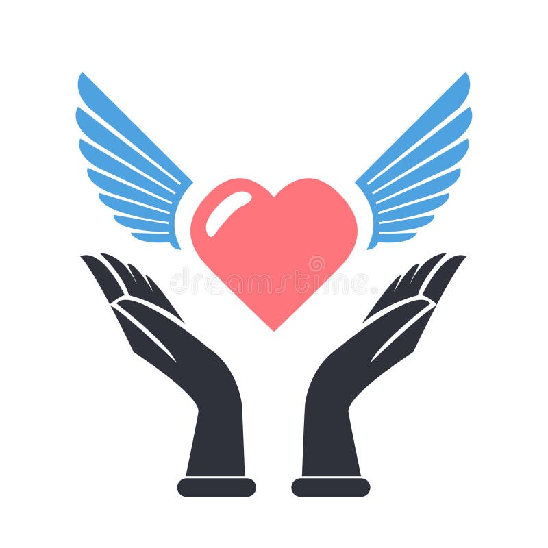 Hands Holding Heart, Love Confession, Vector Illustration Stock Vector ...