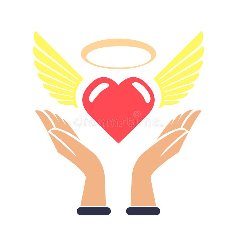 Hands Holding Heart, Love Confession, Vector Illustration Stock Vector ...