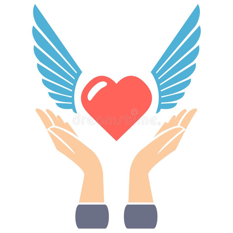 Hands Holding Heart, Love Confession, Vector Illustration Stock Vector ...