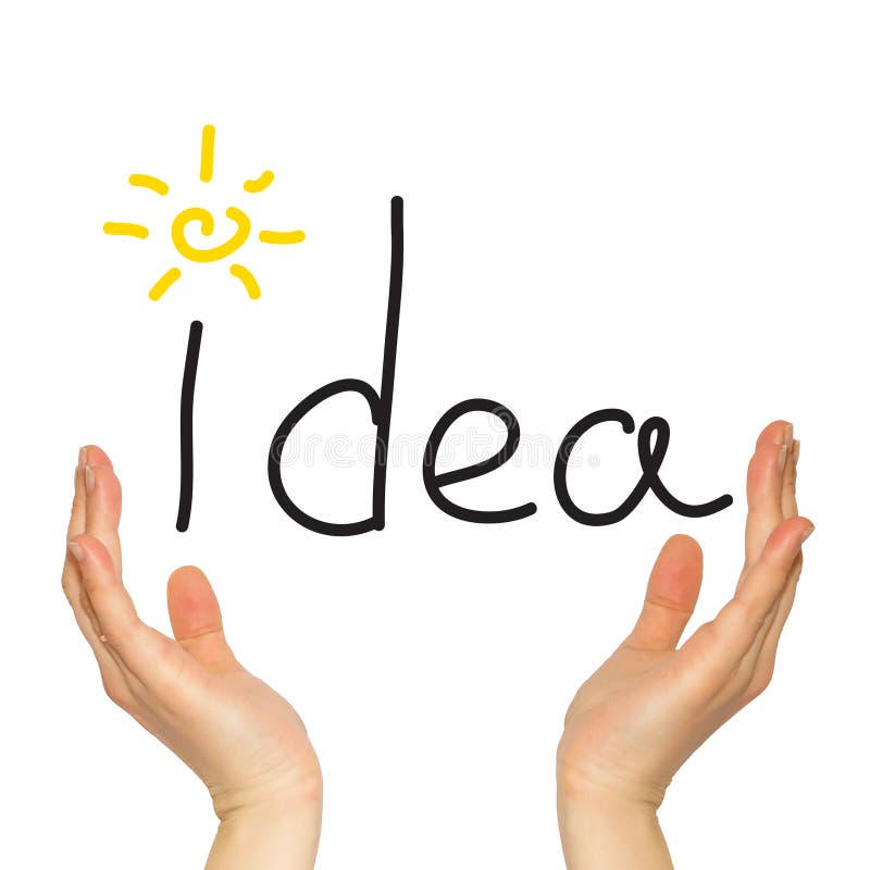 Hands holding a idea stock photo. Image of background - 40302226