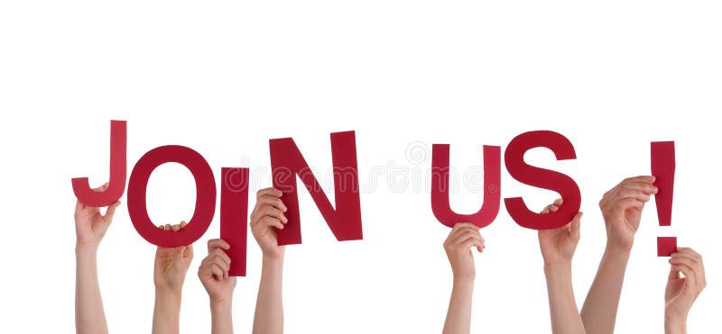 Join Us Team Recruitment Register Membership Hiring Concept Stock Image ...