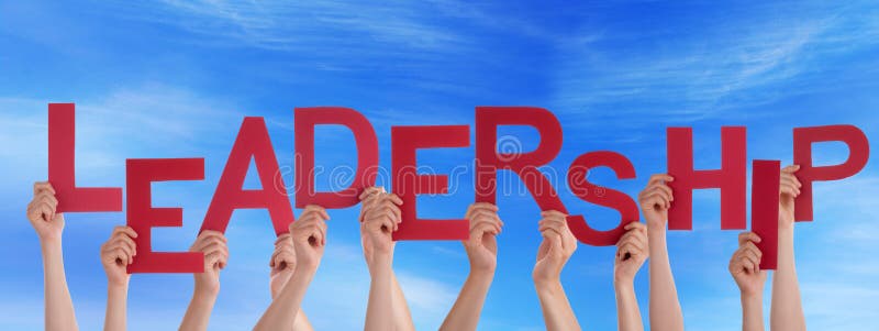 Hands Holding Leadership in the Sky Stock Image - Image of aims, hands ...