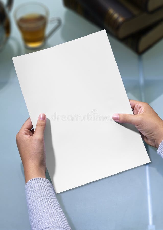 Hands Holding Letter with Clipping Path Stock Photo - Image of path ...
