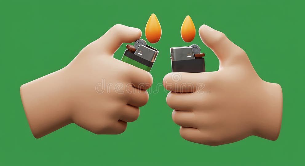 AI-Generated Lighter Animation Stock Illustration - Illustration of ...