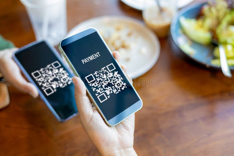 Hands Holding Mobile Phone, Hand Using Mobile Phone Application To Scan ...