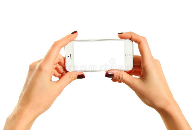 Hands holding mobile stock image. Image of finger, computer - 46044219