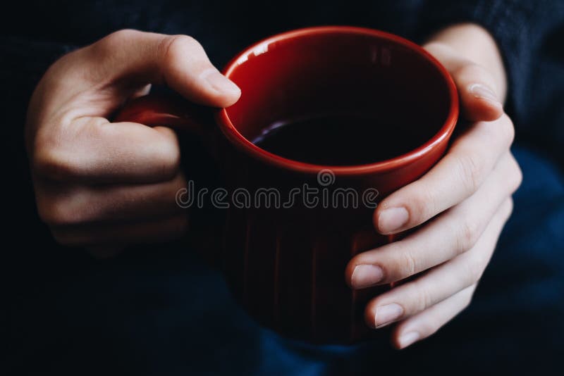 Hands Holding Mug stock photo. Image of holidays, holding - 82966170