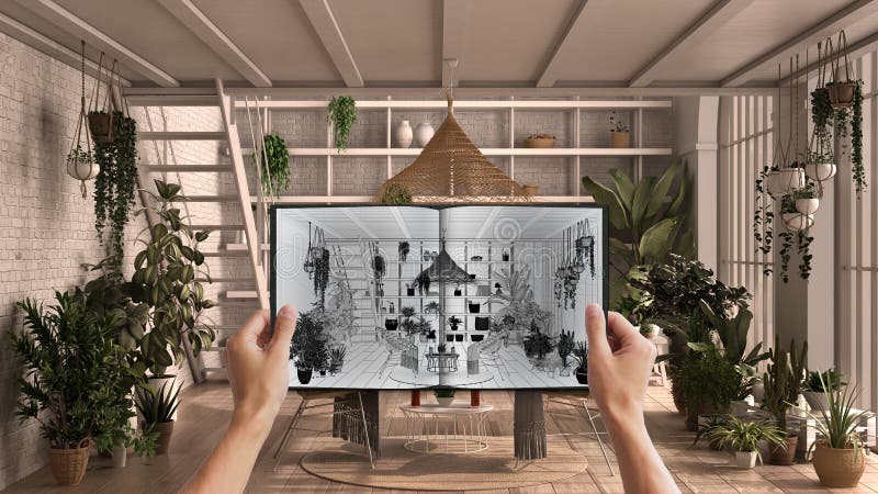 Lounge Design Blueprint Sketch Stock Photos - Free & Royalty-Free Stock ...